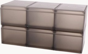 Sada úložných boxů na boty's výsuvnými přihrádkami ShoeCase, 6 dílů
