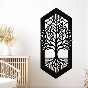 dřevo života Dřevěný strom SJEDNOCENÍ Zvolte rozměr (cm): 27x60, Zvolte barvu dekoru: Černá