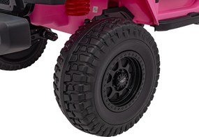 Ramiz Terénní auto OFF-ROAD 3.0 pro děti růžové + dálkové ovládání + pomalý start + pásy + LED a zvuky