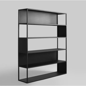 Černá knihovna Custom Form Hyllermetal, 150 x 180 cm