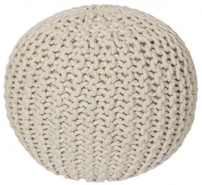 Pletený puf Coolpouf 777 cream - Varianty: Pletený puf Coolpouf 777 cream