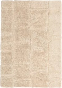 Krémový ručně tkaný vlněný koberec 200x300 cm Nak – Kave Home