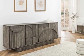 Designová komoda Movement 170 cm šedé dymové mango