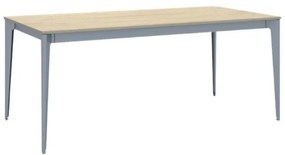Kancelářský stůl PRIMO ACTION, šedostříbrná podnož, 1800 x 900 mm, dub přírodní