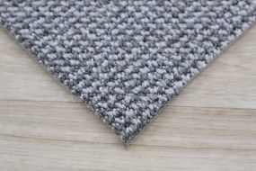 Spoltex, Metrážový koberec Texas 22 silver, na míru, šíře 4m,5m, šedá, filc, chodba / předsíň