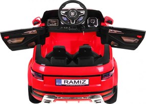 Ramiz Elektrické autíčko Rapid Racer pro děti, červené SUV + dálkové ovládání