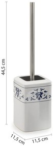 Gedy Gedy, CIXI WC kartáč na postavení, porcelán, modrý/bílý, CX3389