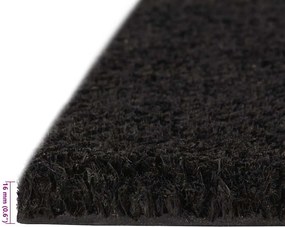Rohožka před dveře černá 100 x 200 cm kokosové vlákno 155581