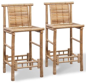 vidaXL Barové židle 2 ks bambus