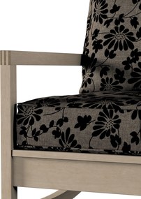 Potah na křeslo IKEA Lillberg barva hnědá látka pletený vzor, vzorované