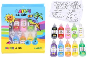 Wiky kreativita Barvy na sklo 9+1 22ml