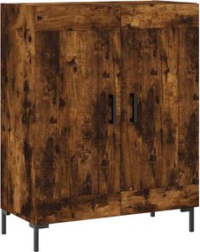 Skříň highboard kouřový dub 69,5 x 34 x 180 cm kompozitní dřevo 3199686
