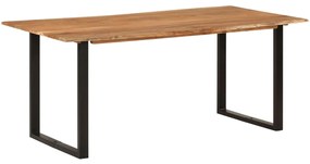 Jídelní stůl 180 x 90 x 76 cm masivní akáciové dřevo - Default Title