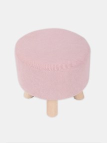Sinsay - Kulatý taburet - pastelová růžová