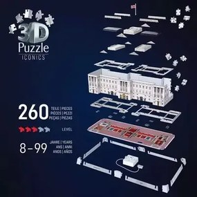 Ravensburger 3D Puzzle Iconics: Buckinghamský palác (Noční edice) / 21