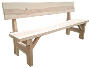 Zahradní lavice z masivního dřeva 190x50x90 cm