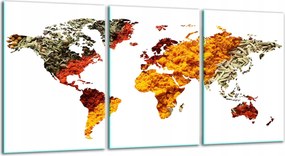 Skleněná Deska Na Krájení Deska 3x30x52 Mapa Tvrzené Sklo Kuchyně 7v1
