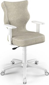 Ergonomická židle k psacímu stolu do dětského pokoje BÉŽOVÁ Zvolte rozměr: dítě 159 - 188 cm (výška stolu 71 - 82 cm)