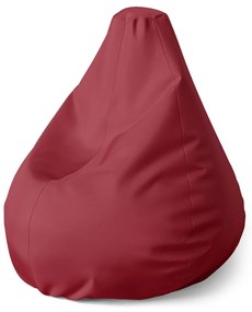 Sablio Sedací vak Pear Tmavě červená - 70 x 95 x 15 cm