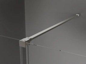 Mexen Velar, sprchový kout s posuvnými dveřmi 100 x 90 cm, 8mm čiré sklo, broušená ocel, 871-100-090-01-97