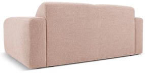 Růžová pohovka z textilie bouclé 170 cm Molino – Micadoni Home