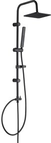 Kuchinox Ares, sprchový sloup s ruční a dešťovou hlavicí, černá matná, LAV-PG3_70KX