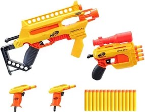 HASBRO Herní sada NERF Alpha Strike / 4 blastery + 20 šipek / plast a