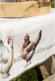 Béžová chňapka - podložka se slepičkami Barnyard Chicken - 20*20 cm