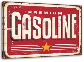 Gario Obraz na plátně Cedule retro benzín Rozměry: 60 x 40 cm