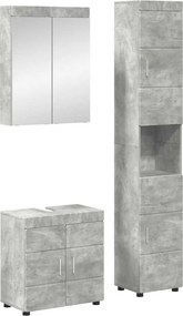 Sada koupelnového nábytku TULUM 3 ks Betonově šedá 3398037