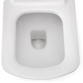 CERANO - WC kombi Loreto, Rimless - spodní/zadní opad - bílá lesklá - 36x62,5 cm