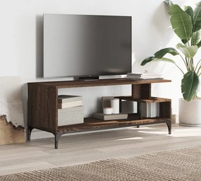 vidaXL TV stolek 102 x 40 x 41 cm kompozitní dřevo a ocel [842415] Barva: šedá sonoma