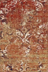 Moderní kusový koberec Agnella Adel Libre Muszkat Abstraktní béžový červený Rozměr: 230x340 cm