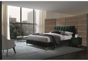 Manželská postel Miriam 160x200, zelená