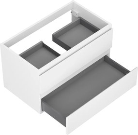 Mexen Orio, koupelnová skříňka 80 cm, 2 zásuvky, bílá matná, 91A10-08047-2-BFF01