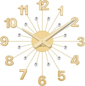 LAVVU Zlaté hodiny s kameny Nuance ⌀49cm LCT5012