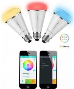MiPow Playbulb Rainbow / chytrá LED žárovka / barevná / Bluetooth / RG