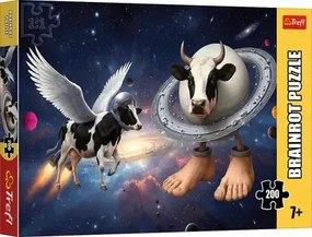 TREFL Puzzle BrainRots: Crazy Cow / 200 dílků / 48 x 34 cm