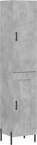 Skříň highboard betonově šedá 34,5x34x180 cm kompozitní dřevo 3199117