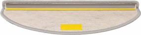 Samolepicí rohože na schody Sisal-Look 30 ks 65x21x4cm Stříbrná 3365871