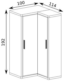 Sestava skříní DALLAS s - sonoma