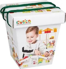 CUBIKA 13913 Doprava ve městě - dřevěná stavebnice 55 dílů