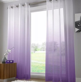 Deveri Hotový ombre závěs na kroužcích 150x250cm různé barvy Barva: Hnědá