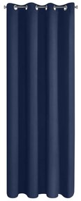 Dekorační závěs s kroužky "BLACKOUT" zatemňující SIERRA 135x250 cm, tmavě modrá, (cena za 1 kus) MyBestHome
