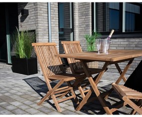 House Nordic Jídelní stůl z teakového dřeva, přírodní, 120x80x75 cm
