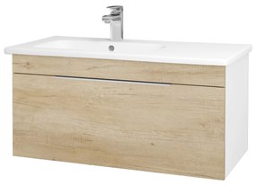 Dřevojas Koupelnová skříň ASTON SZZ 90 Varianta: N01 Bílá lesk / Úchytka T05 / D15 Nebraska