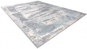 Dywany Łuszczów Kusový koberec Core A004 Frame ivory/grey and blue - 80x150 cm