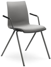 LD SEATING - Židle EVO 011-BR s čalouněným sedákem