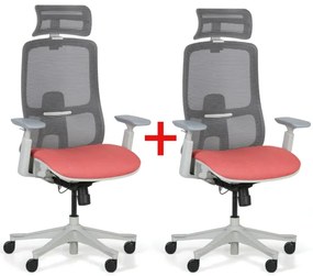 Kancelářská židle JOHNNY 1+1 ZDARMA, červená