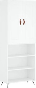 Skříň highboard bílá 69,5 x 34 x 180 cm kompozitní dřevo 3200041